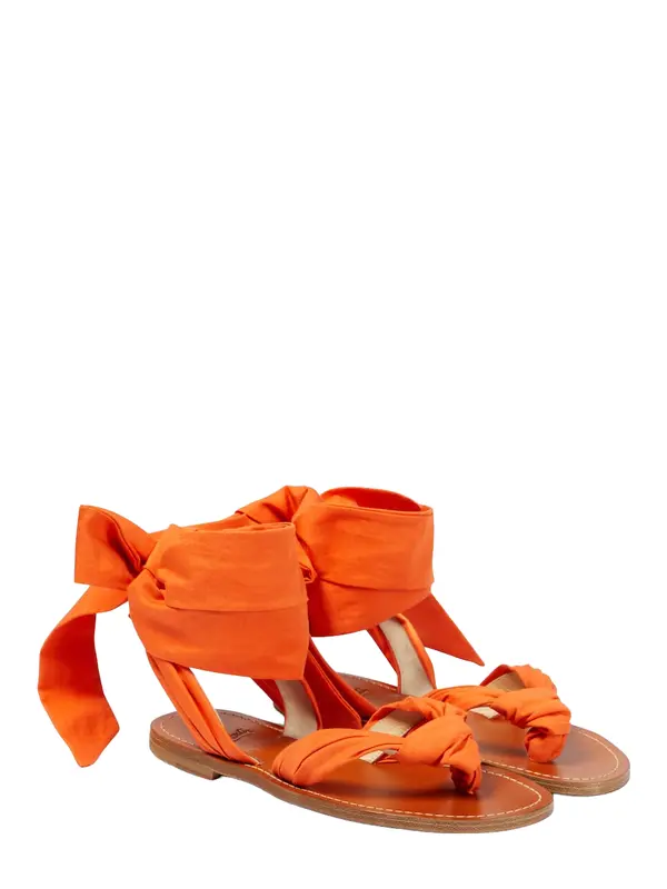 CHRISTIAN LOUBOUTIN Niloo Du Desert Sandals - Orange
