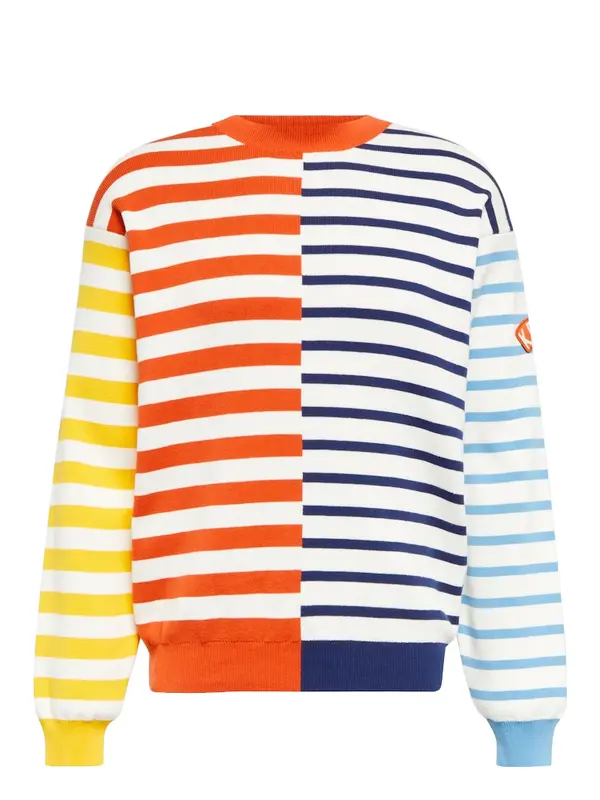 Kenzo Striped Cotton And Wool Sweater - Multicoloured