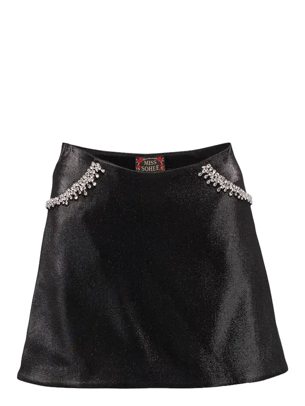 MISS SOHEE Embellished Miniskirt - Black