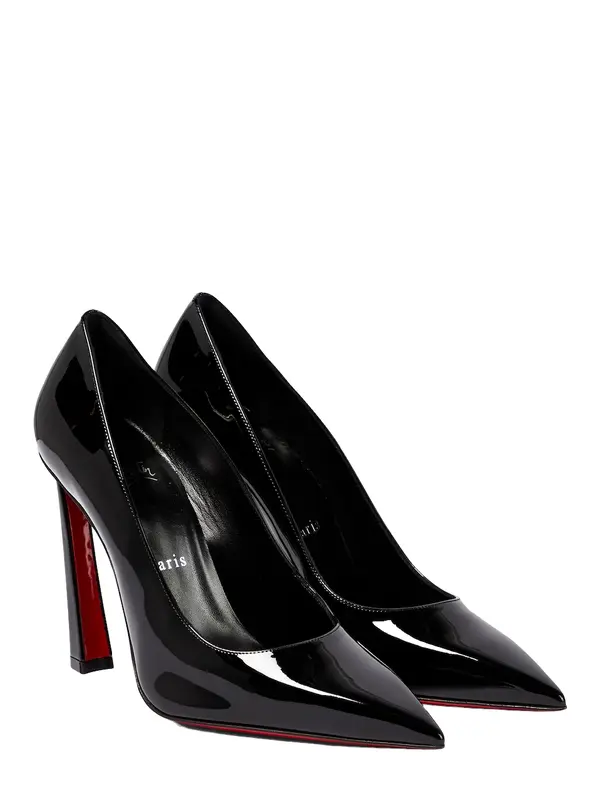 CHRISTIAN LOUBOUTIN Condorapik 100 Patent Leather Pumps - Black