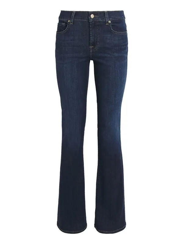 7 For All Mankind Bair Mid-rise Bootcut Jeans - Blue