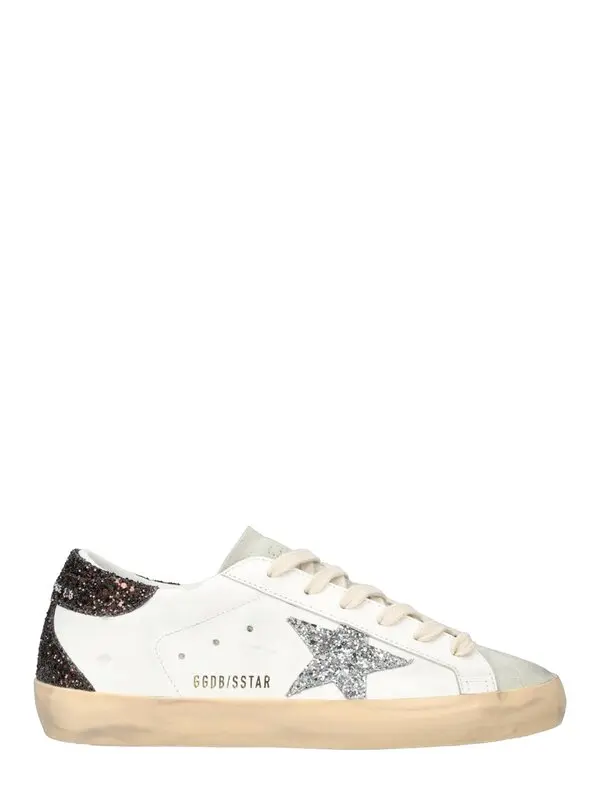 GOLDEN GOOSE Leather Superstar Sneakers - White