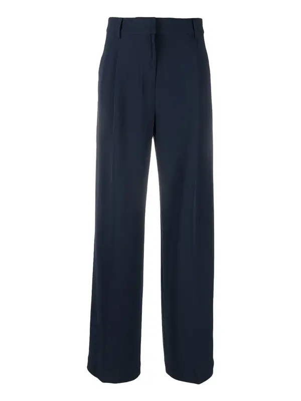 Michael Kors Wide-leg Tailored Trousers - Blue
