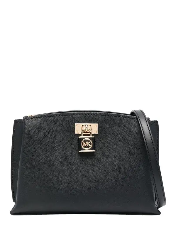 Michael Kors Padlock-detail Satchel Bag - Black