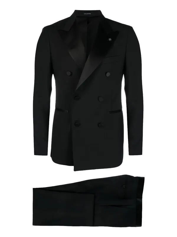 Tagliatore Double-breasted Tuxedo - Black