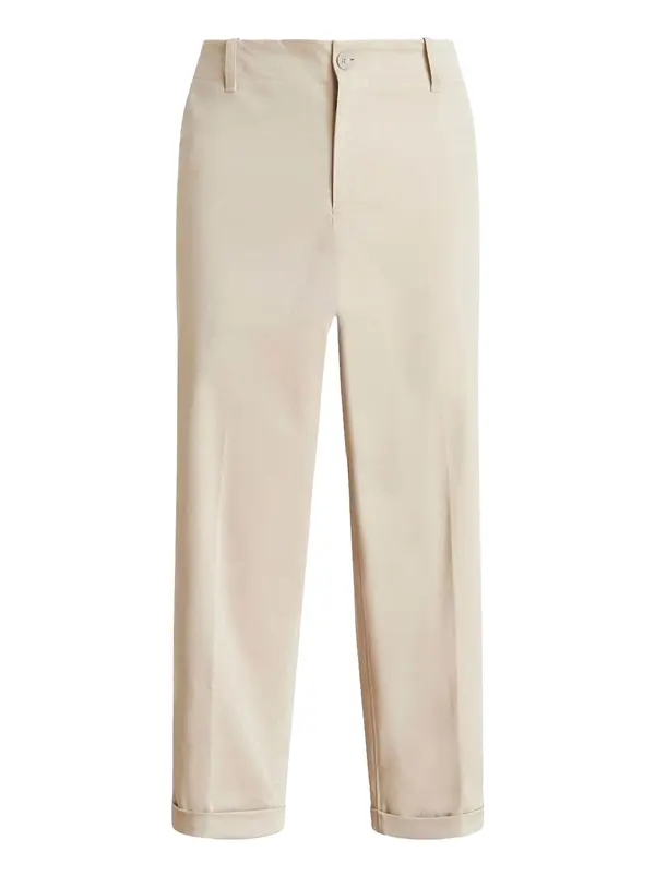 Etro Straight-leg Cropped Trousers - Neutrals