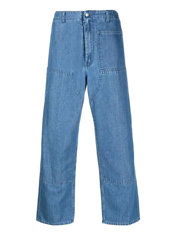MAISON MARGIELA Straight-leg Trousers - Blue