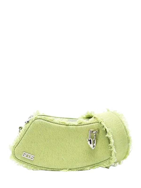Gcds Comma Curved Shoulder Bag - Green