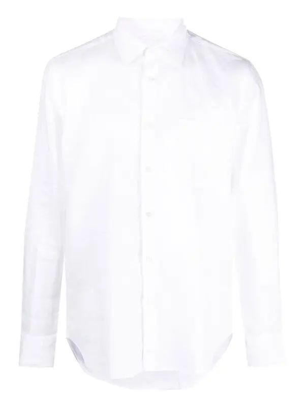 Aspesi Long-sleeve Linen Shirt - White