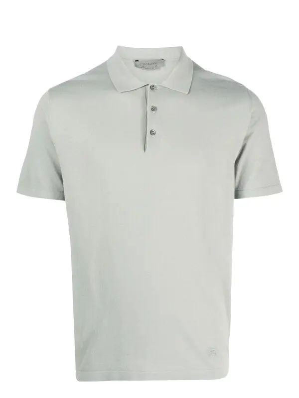 Corneliani Short-sleeve Cotton Polo Shirt - Grey