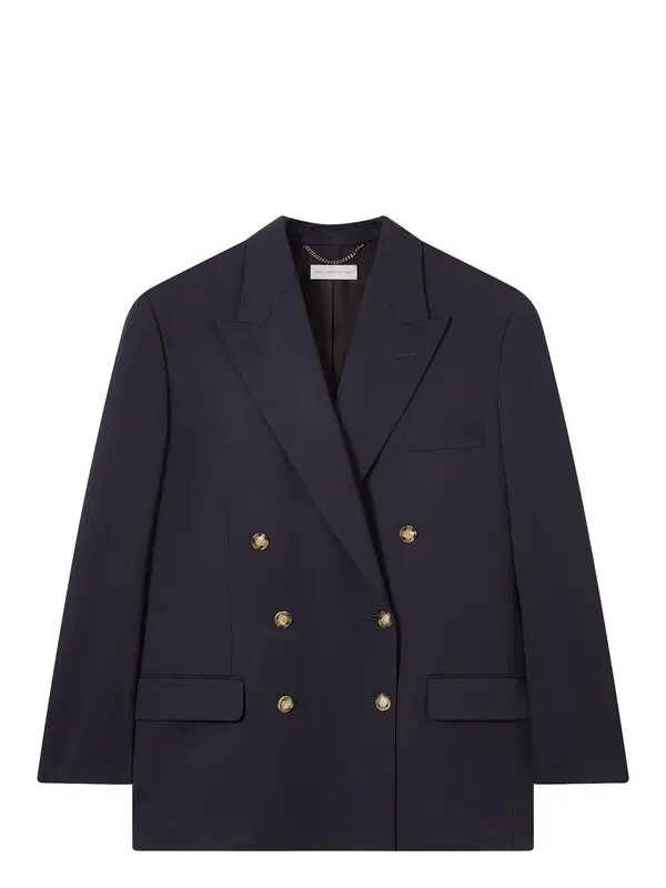 Stella McCartney Oversized Double-breasted Blazer - Ink