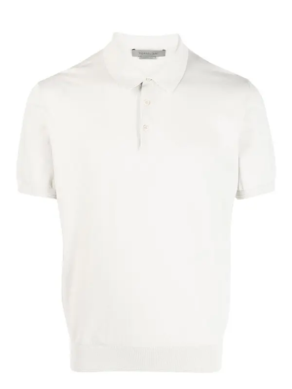 Corneliani Cotton Polo Shirt - Neutrals