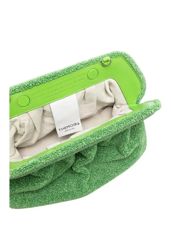 THEMOIRE Gea Re-fur Clutch Bag - Green