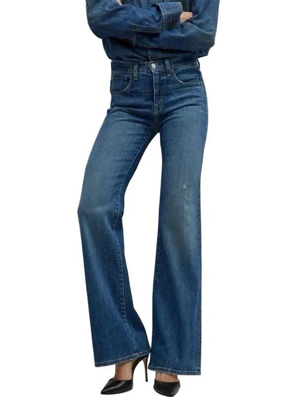 NILI LOTAN Celia Boot-cut Jeans - Blue