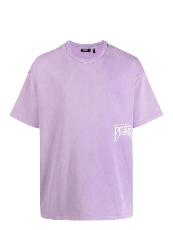 FIVE CM Peace Cotton T-shirt - Purple