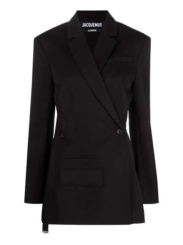 Jacquemus La Veste Tibau Double-breasted Blazer - Black