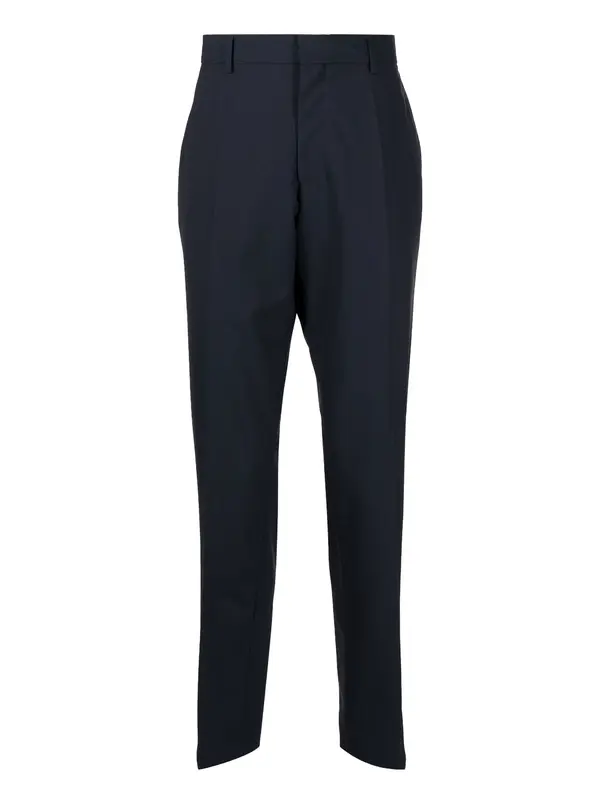 BOSS Straight-leg Tailored Trousers - Blue