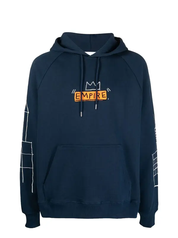 ÉTUDES STUDIO Racing Empire Organic Cotton Hoodie - Blue