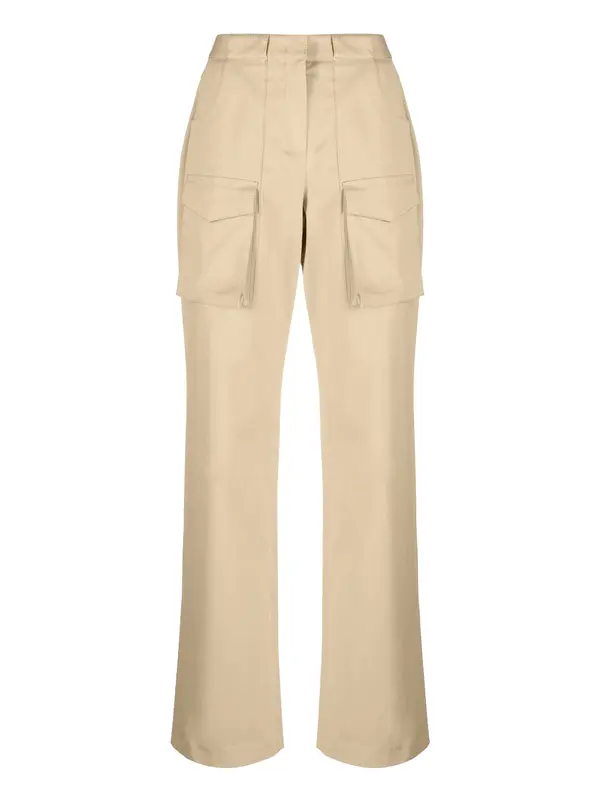 Ermanno Scervino High-waisted Cargo Trousers - Neutrals