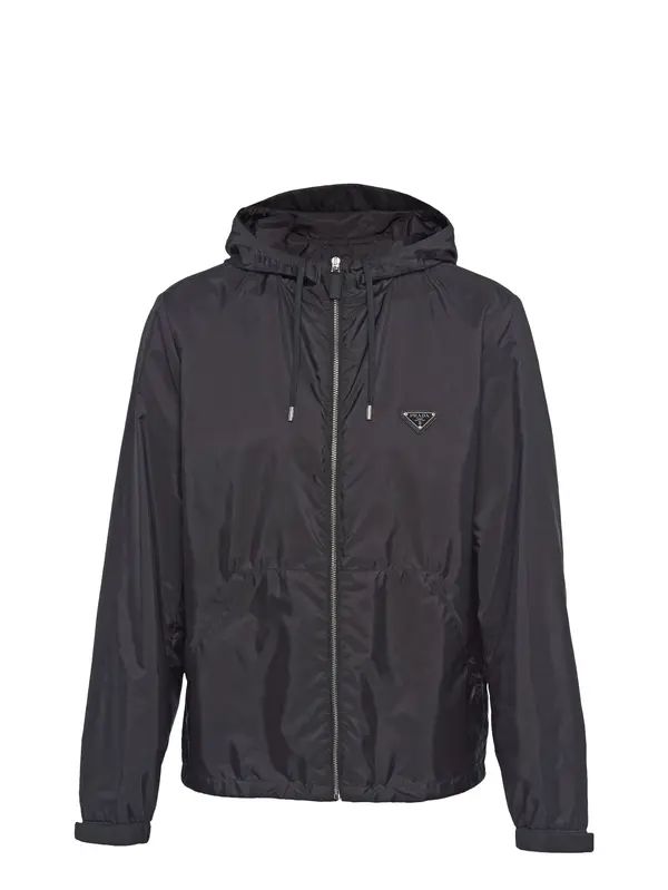 Prada Re-nylon Hooded Jacket - Black