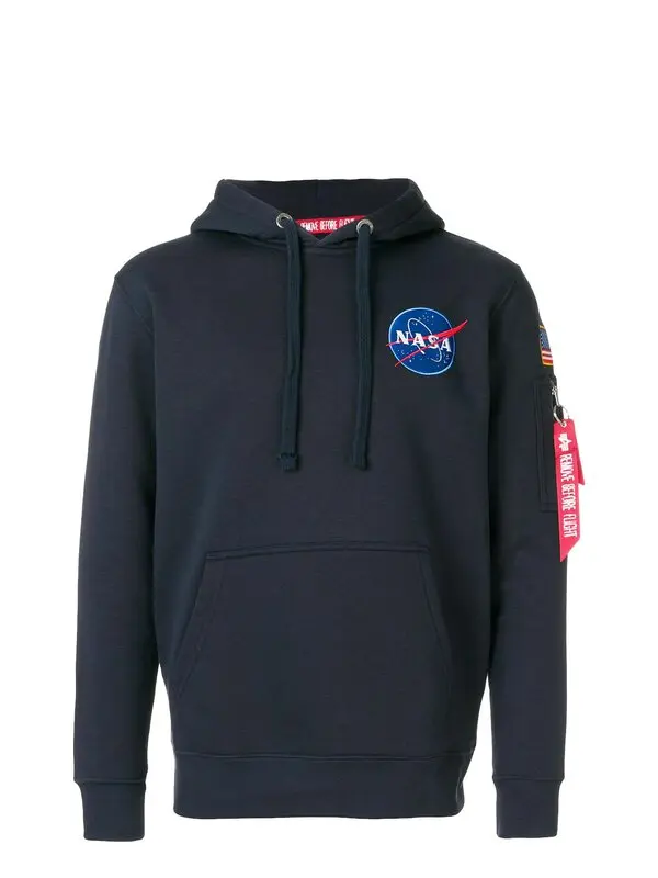 Alpha Industries Nasa Hoodie - Blue