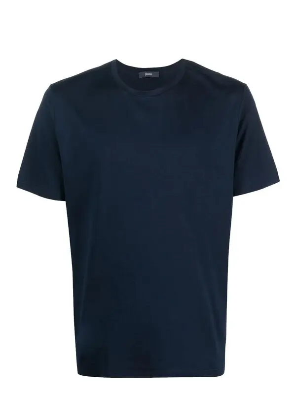 Herno Short-sleeve Cotton T-shirt - Blue