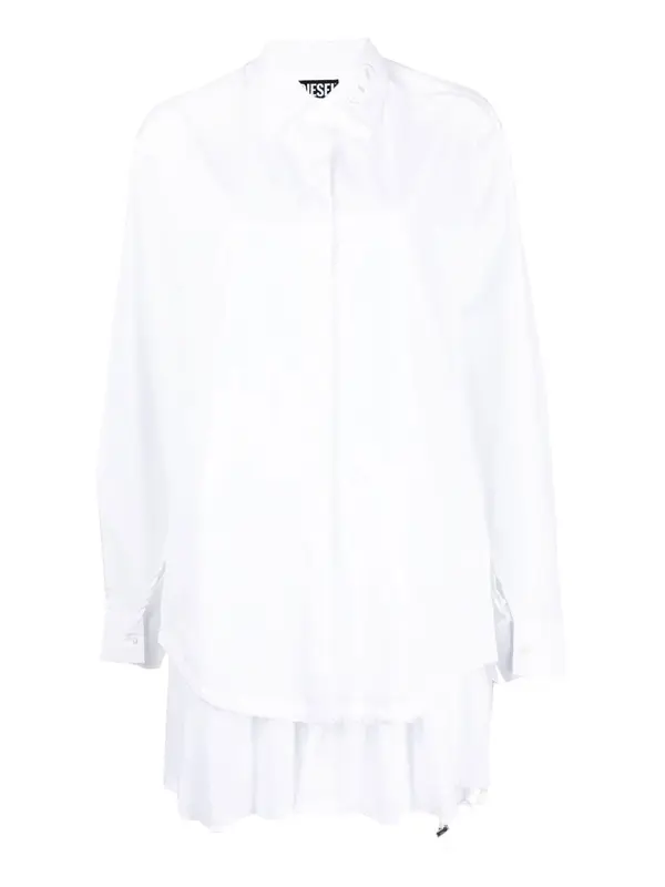 DIESEL® Extra-fabric-detail Shirt - White