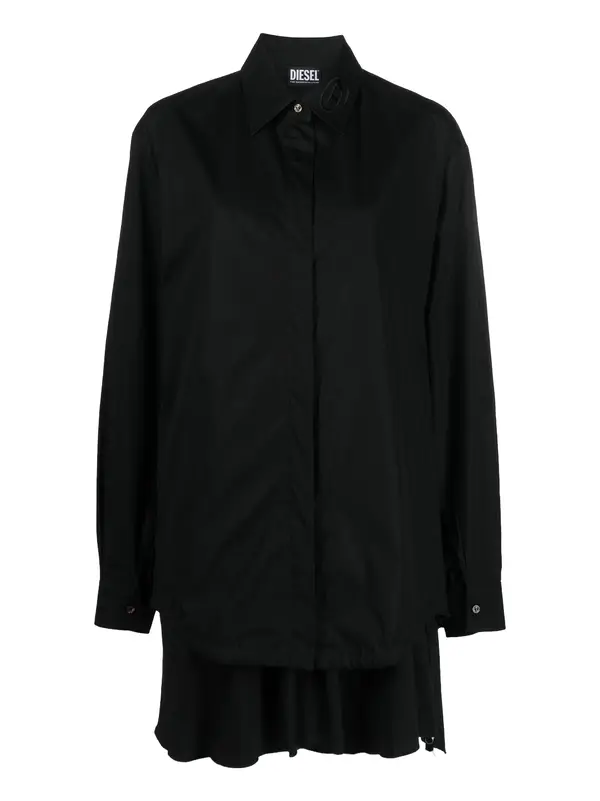DIESEL Extra-fabric Detail Shirt - Black