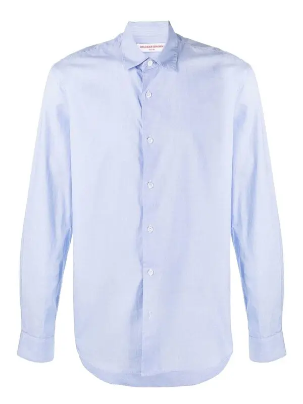 Orlebar Brown Button-up Long-sleeved Shirt - Blue
