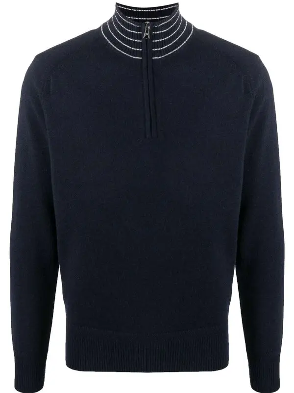 Orlebar Brown Lennard High-neck Jumper - Blue