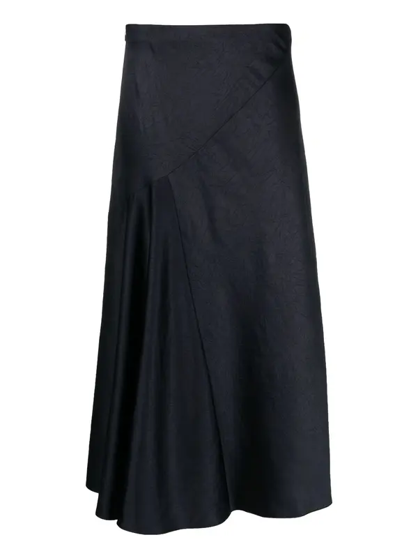 Vince Draped Slip Skirt - Blue
