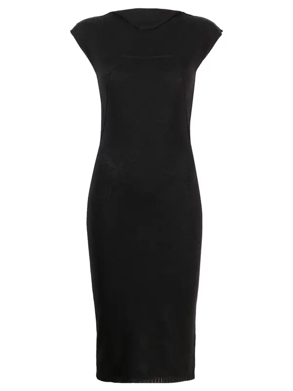 Rick Owens Knitted Midi Dress - Black