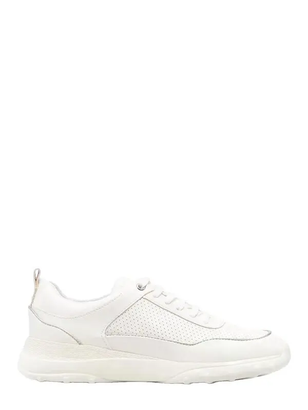 Geox Alleniee Leather Sneakers - Neutrals