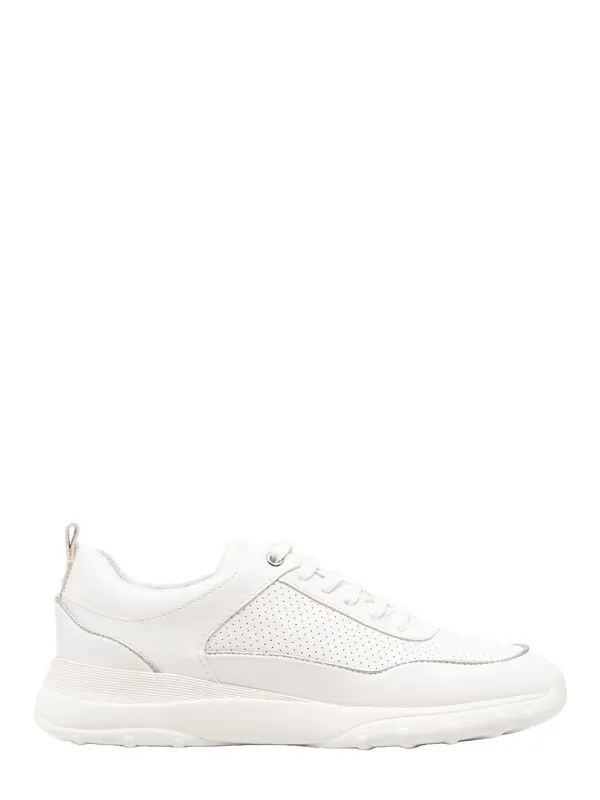 Geox Alleniee Leather Sneakers - White