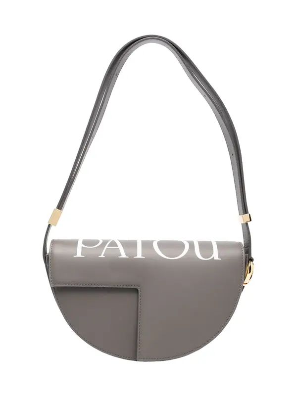 PATOU Le Logo-print Shoulder Bag - Grey