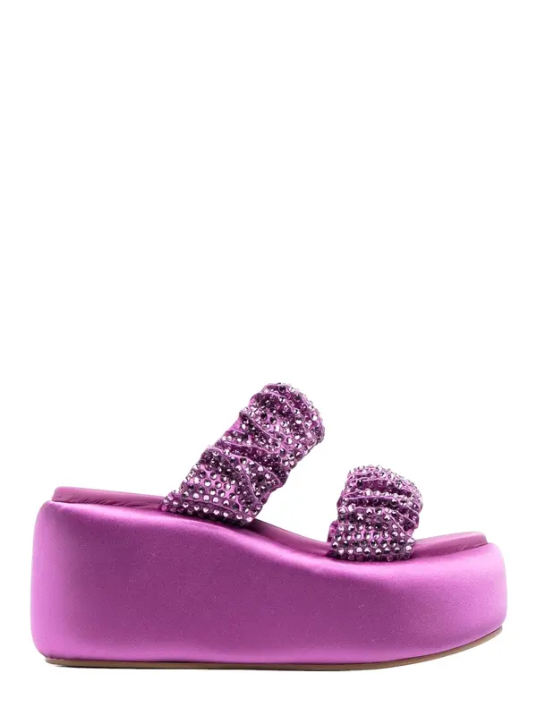 LE SILLA Aiko 85mm Embellished Sandals - Purple