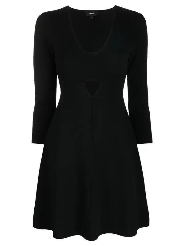 Theory Cut-out Mini Dress - Black