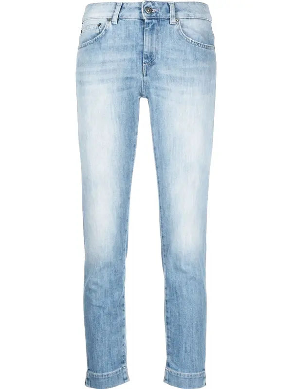 DONDUP Straight-leg Cropped Jeans - Blue