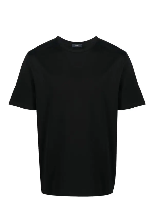 Herno Short-sleeve Cotton T-shirt - Black