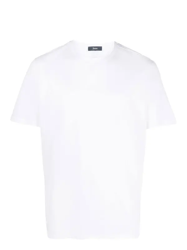 Herno Short-sleeve Cotton T-shirt - White