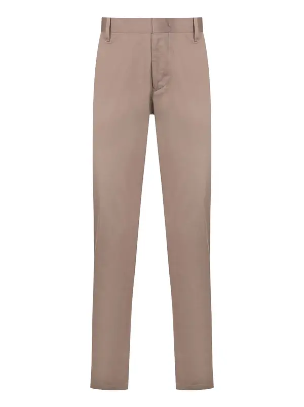 Emporio Armani Stretch-cotton Chinos - Brown