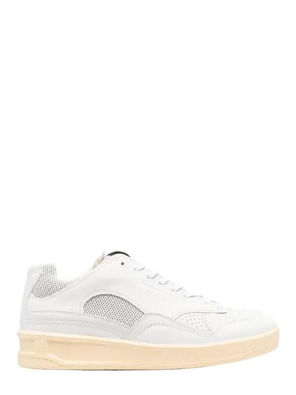 JIL SANDER Panelled Low-top Sneakers - White