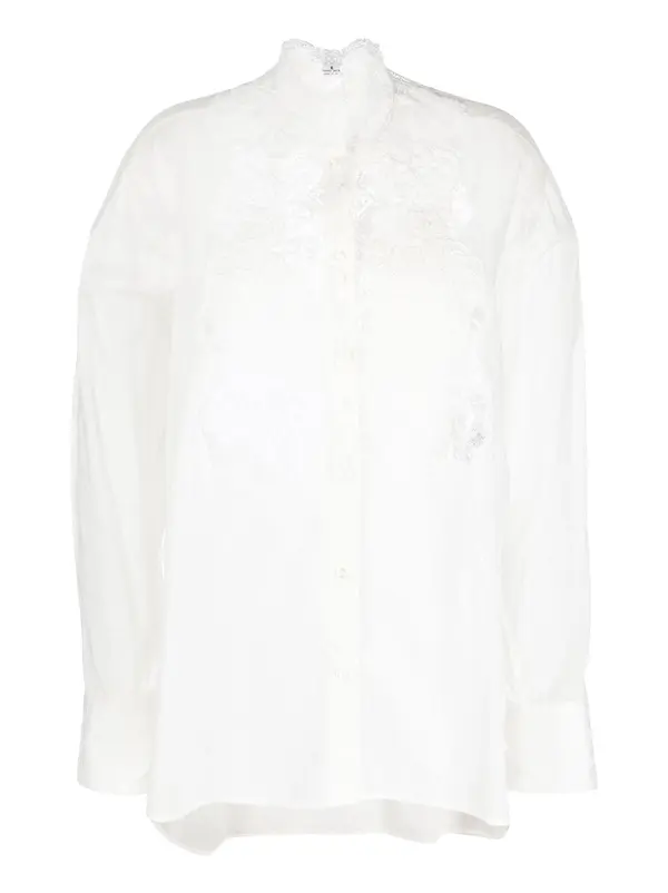 Ermanno Scervino Corded Lace Shirt - White