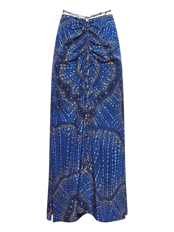 Altuzarra Graphic-print Ankle-length Skirt - Blue
