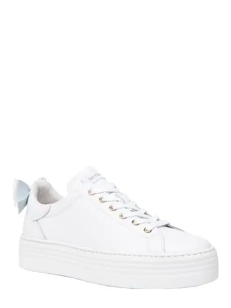 NEROGIARDINI Bow Platform Sneakers - White
