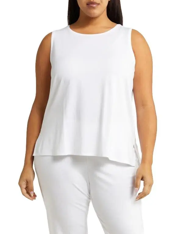 Eileen Fisher Stretch Jersey Tank - White