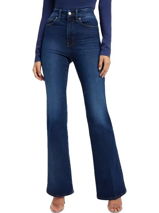 Good American Always Fits High Waist Bootcut Jeans - Indigo446