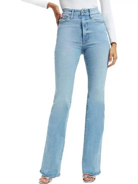 Good American Always Fits High Waist Bootcut Jeans - Indigo448