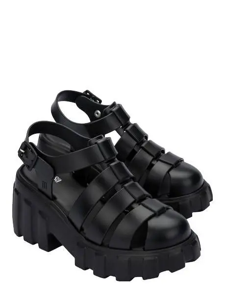 Melissa Megan Platform Fisherman Sandal - Black