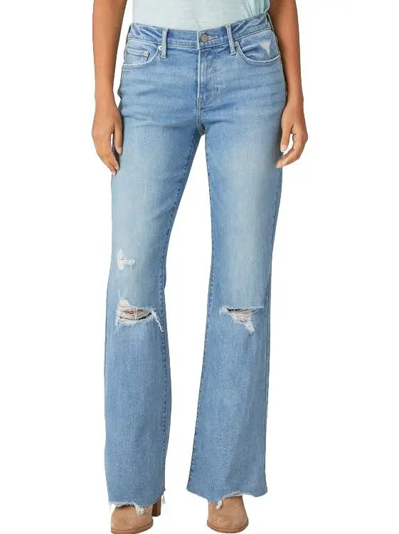 Lucky Brand Distressed Flare Jeans - Capsize Dest